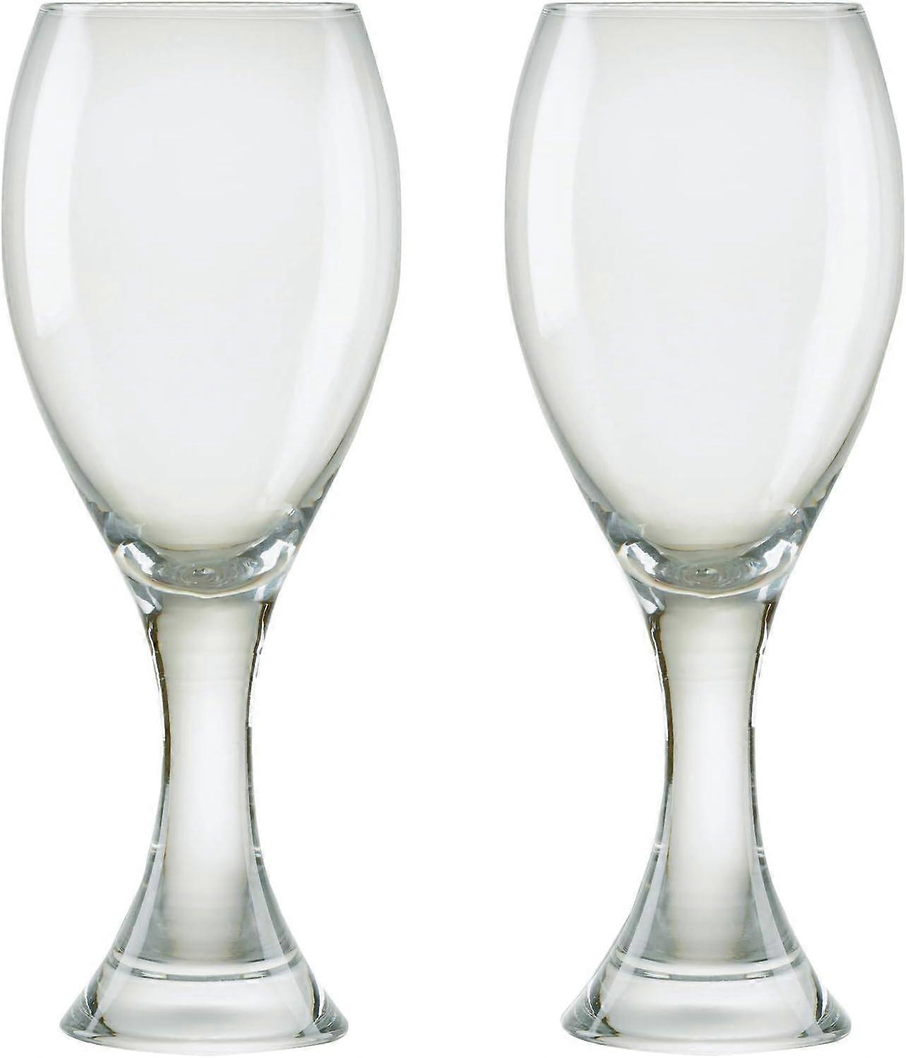 Red Wine Glasses - Beautifully Shaped - Set of 2-450ml Capacity Per Glass - Great Wine Glass ...