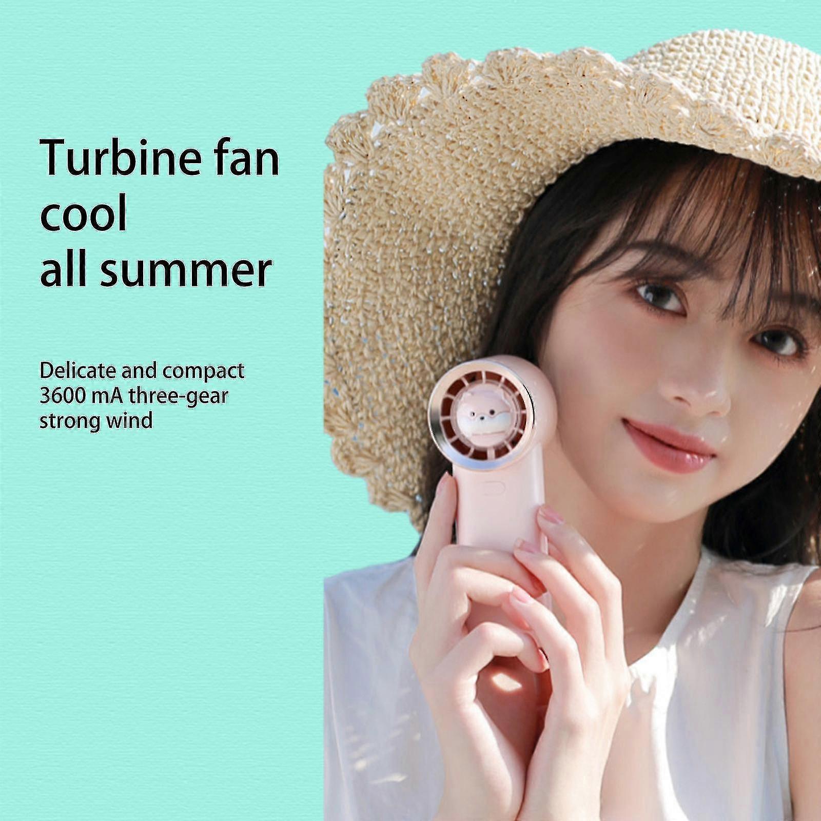 Handheld Mini Fan, Portable Pocket Fan,3600mah Battery Operated ...