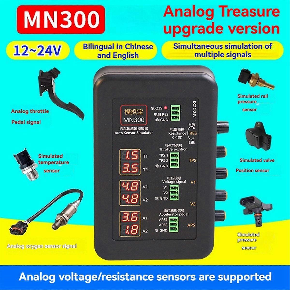 MN300 Auto Sensor Simulator Automotive Signal Tester Car Rail Oxygen ...