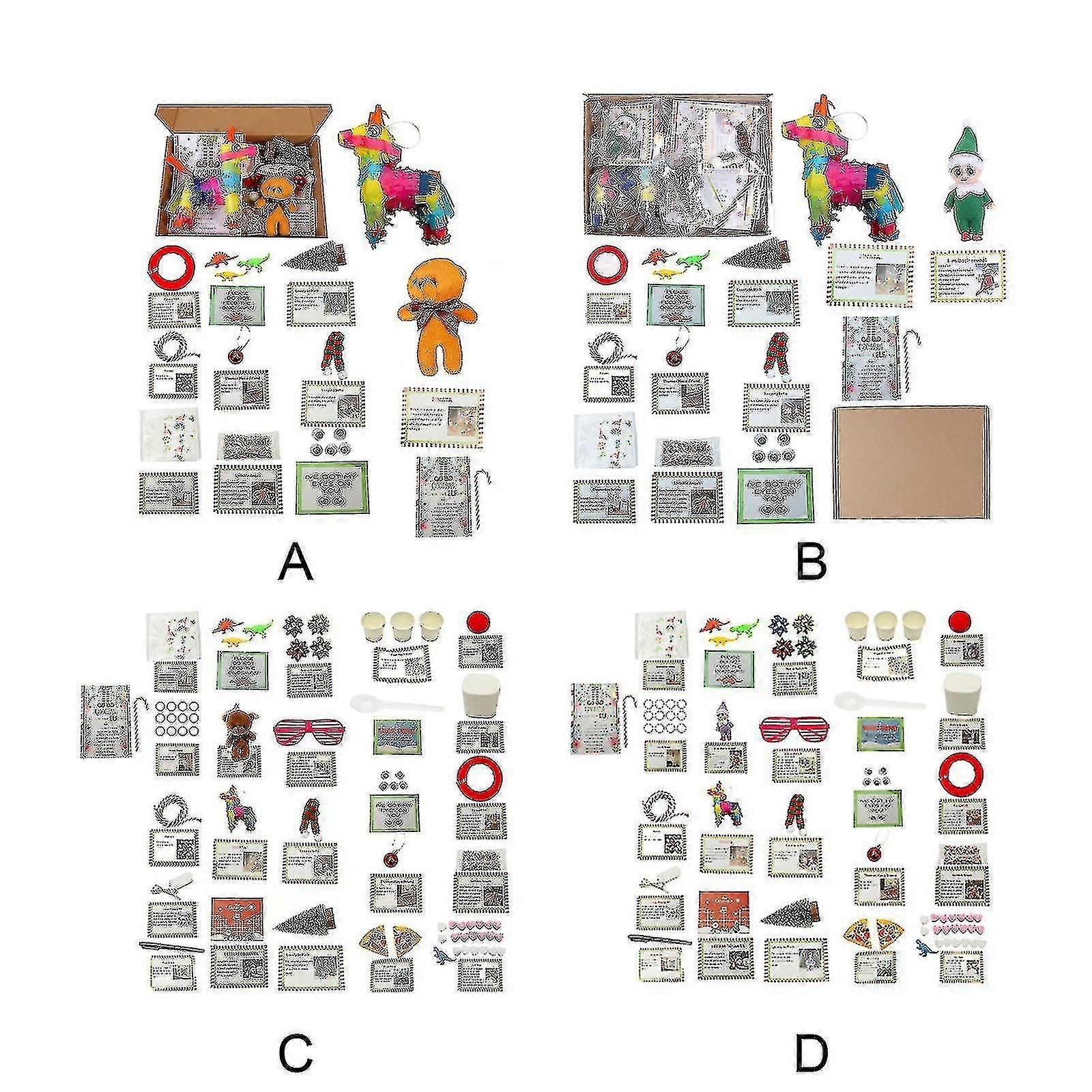 2024 Elf Props Kit 24 Days Of Christmas Elf Activities Elf Countdown ...