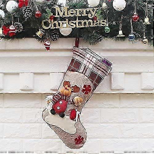 Christmas Sock, Reindeer Sock, For Christmas Decoration, Candy Bag ...