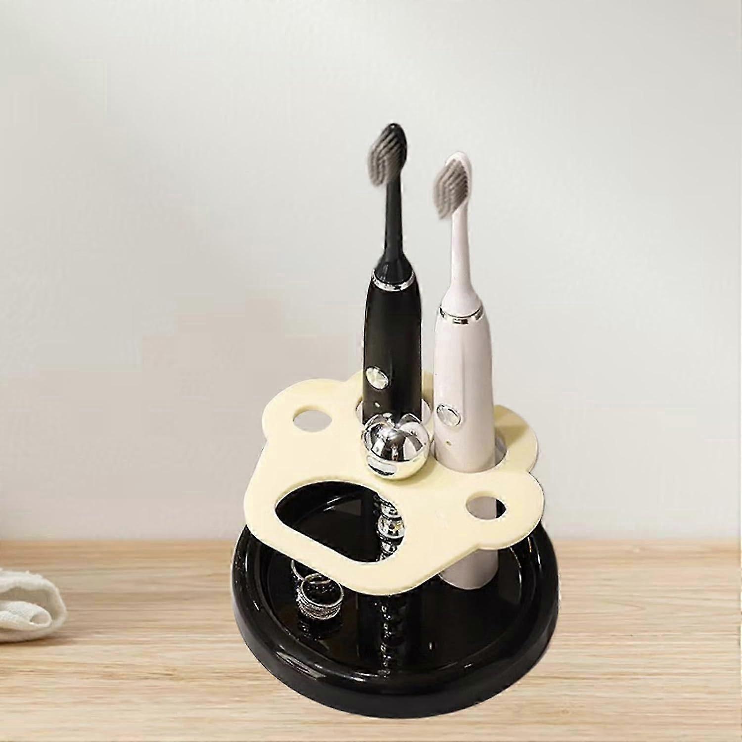 Bathroom Toothbrush and Toothpaste Storage Holder, White Paw | Fruugo UK