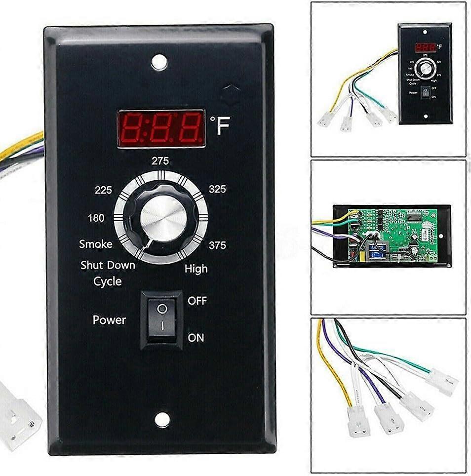 Wood Pellet Grill Digital BBQ Thermostat Controller with HeavyDuty ...