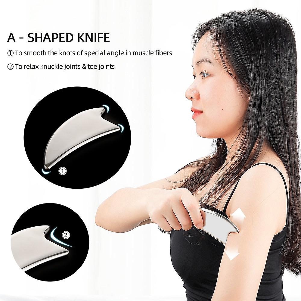 Stainless Steel Fascial Knife Set Fascia Tissue Muscle Fibers Release ...