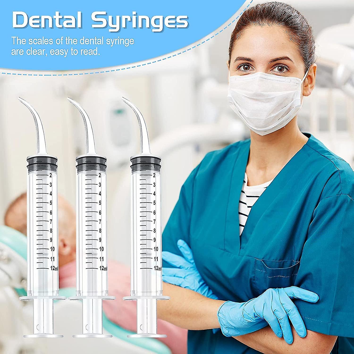 Dental Syringe 12 Ml Dental Irrigation Syringe Disposable Graduated ...