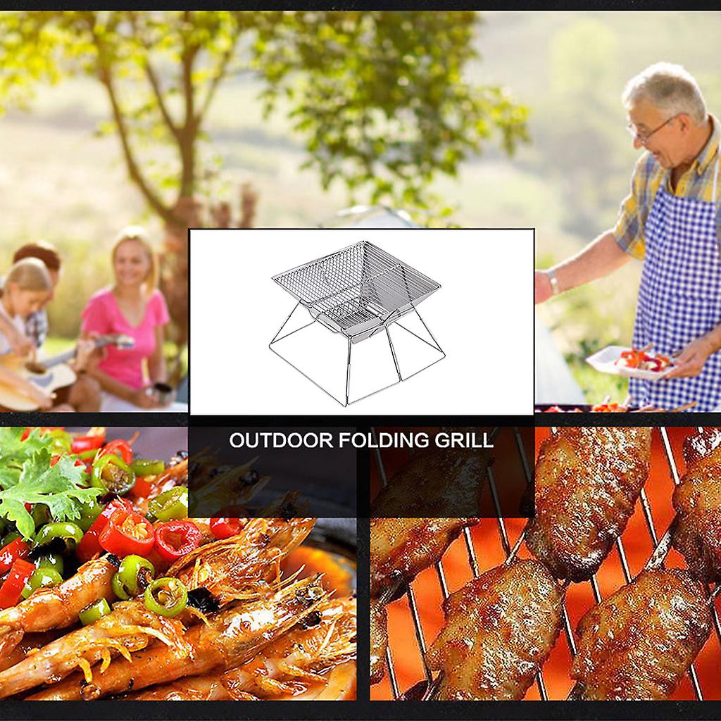 Portable Foldable Camping Barbecue Grill Lightweight BBQ Tool Kits for ...