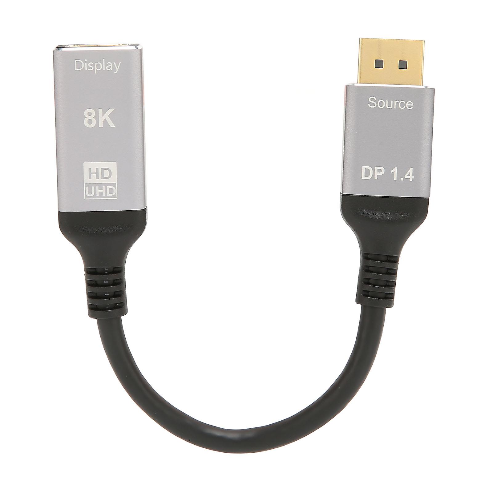 8K 48Gbps HDR 3D DisplayPort 1.4 to HDMI 2.1 Cable - AV Adapter Cord ...