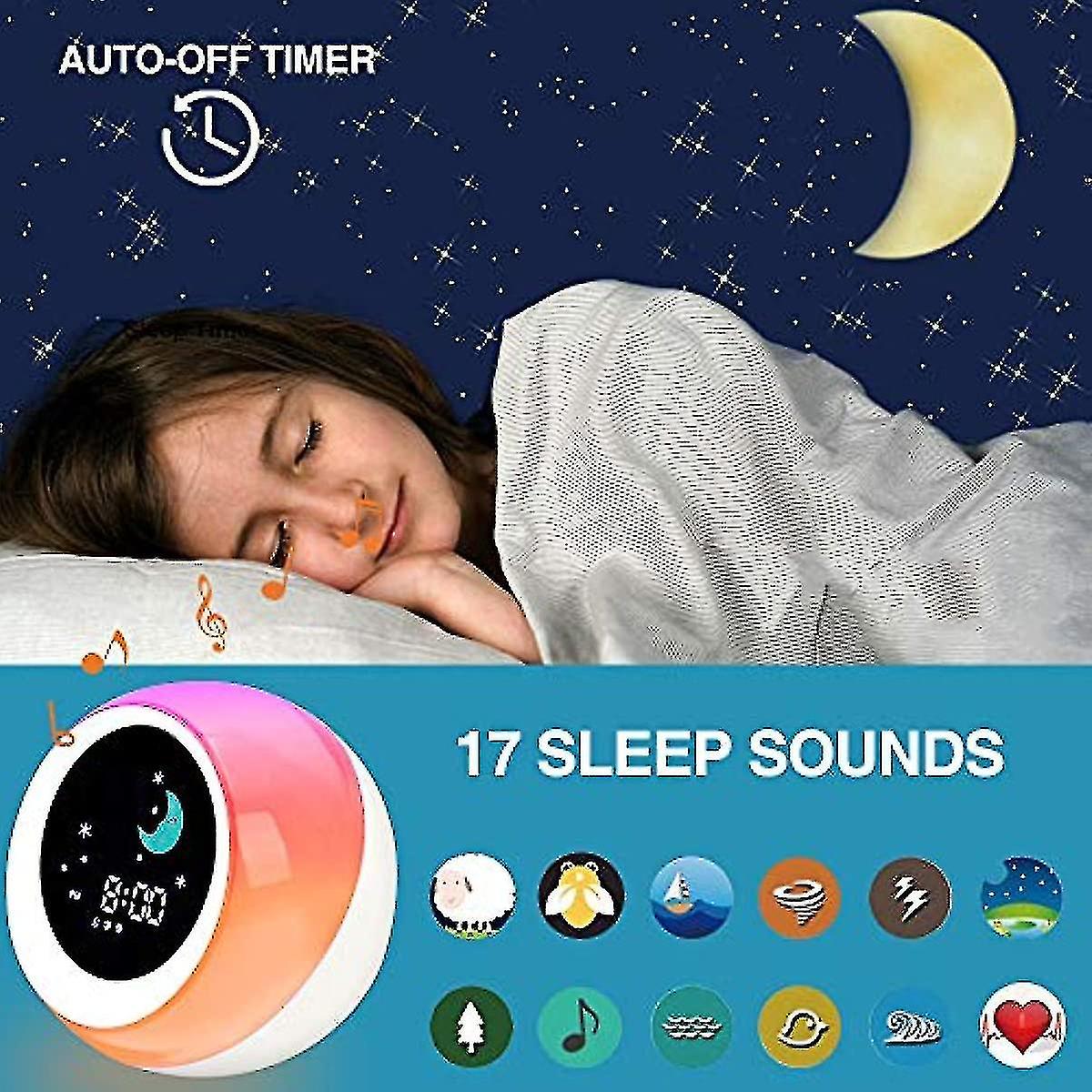 Sun & Moon Rise Kids Alarm Clock Children S Sleep Trainer Sleep Sound ...