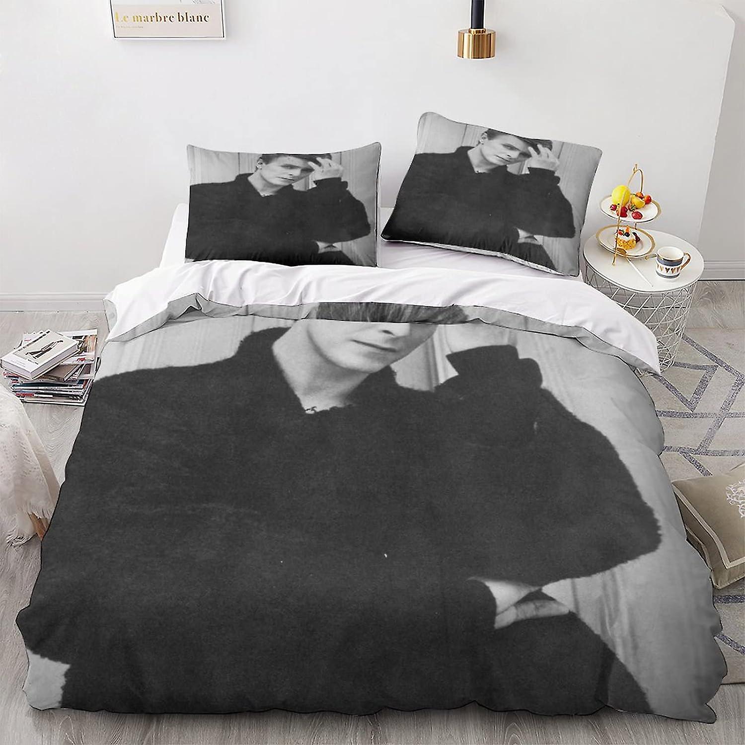 David Bowie Duvet Cover Set,Rock 'n' Roll Bedding Comforter Cover 3D ...