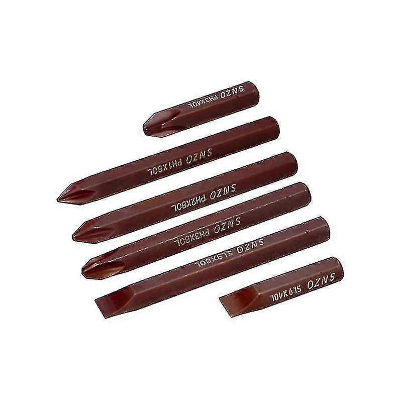 7 Pieces Impact Screwdriver Professional Impact Screwdriver, Red ...