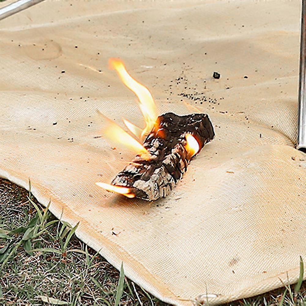 Camping Fireproof Cloth Flame Retardant Insulation Mat Blanket Heat ...