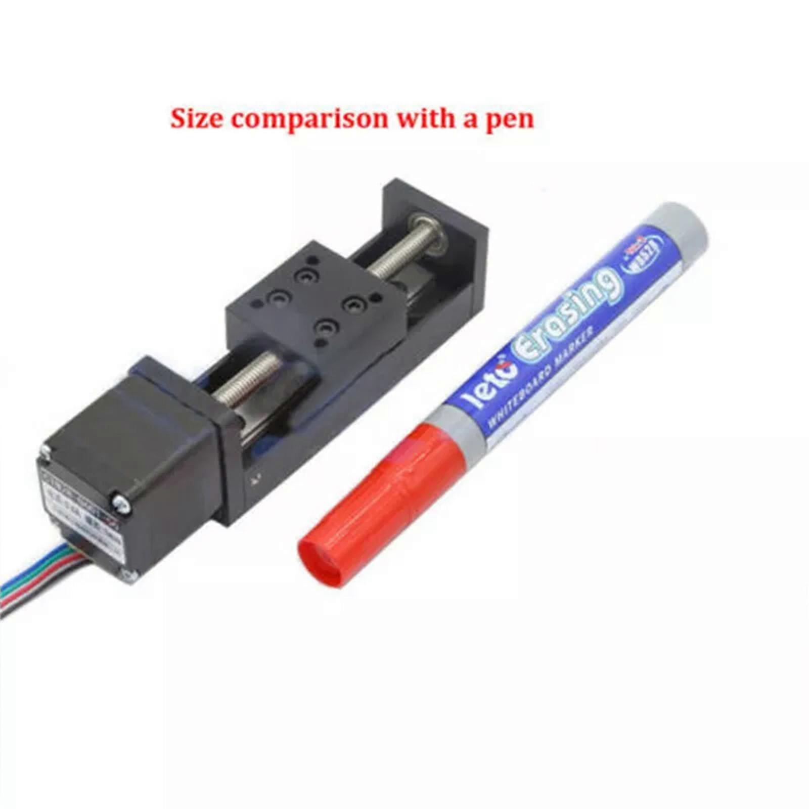 150mm Linear Sliding Table with T6 Guide Rail and Nema11 Stepper Motor High Precision&Low Noise ...