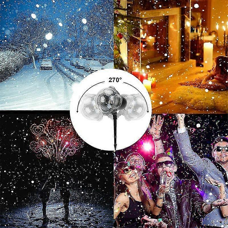 Snowfall Led Projector Light,lights With Rotating Remote Control ...