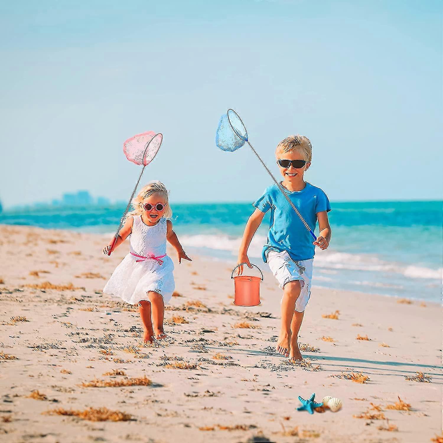 Fishing Nets For Kids And Foldable Bucket Set Colorful Telescopic ...