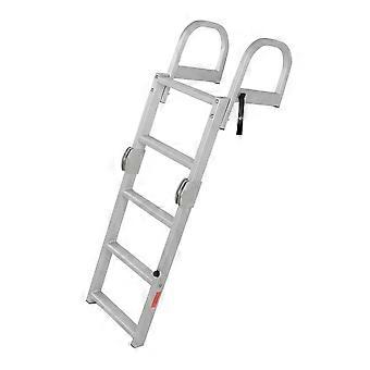 5 Step Boat Folding Ladder Aluminum 200KG Load Capacity Marine Pontoon ...