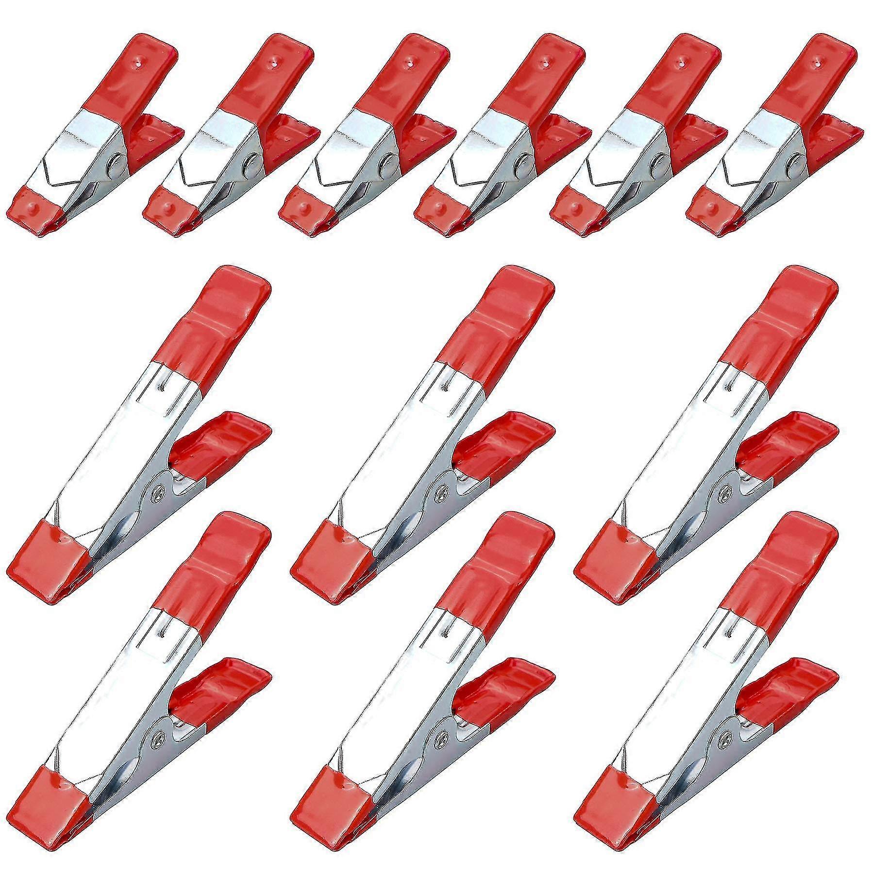 Metal Spring Clamp 12 Pcs Rubber Coated Metal Spring Clamp 50mm/100mm ...