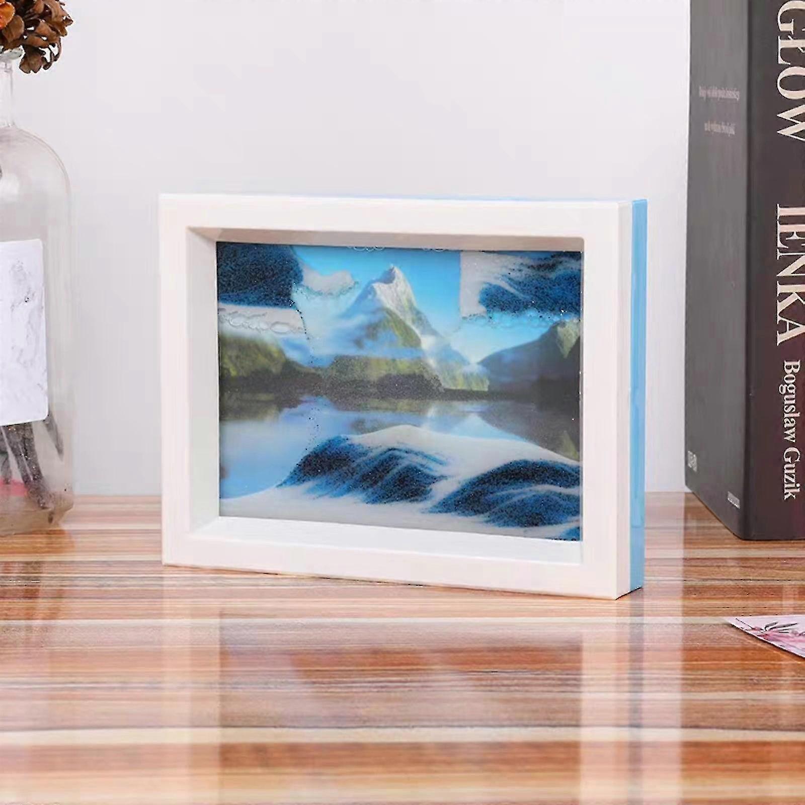 100ml Moving Sand Art Liquid Flowing Sand Art Picture Desktop Sensory ...