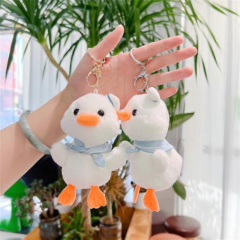 2pcs Duck Ornament Plush Duck Keychains Backpack Hanging Key Pendants ...