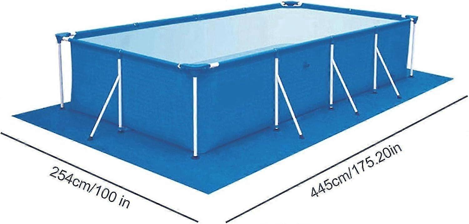 Swimming Pool Mat, Pool Ground Cloth, Square Swimming Pool Mat, Blue ...
