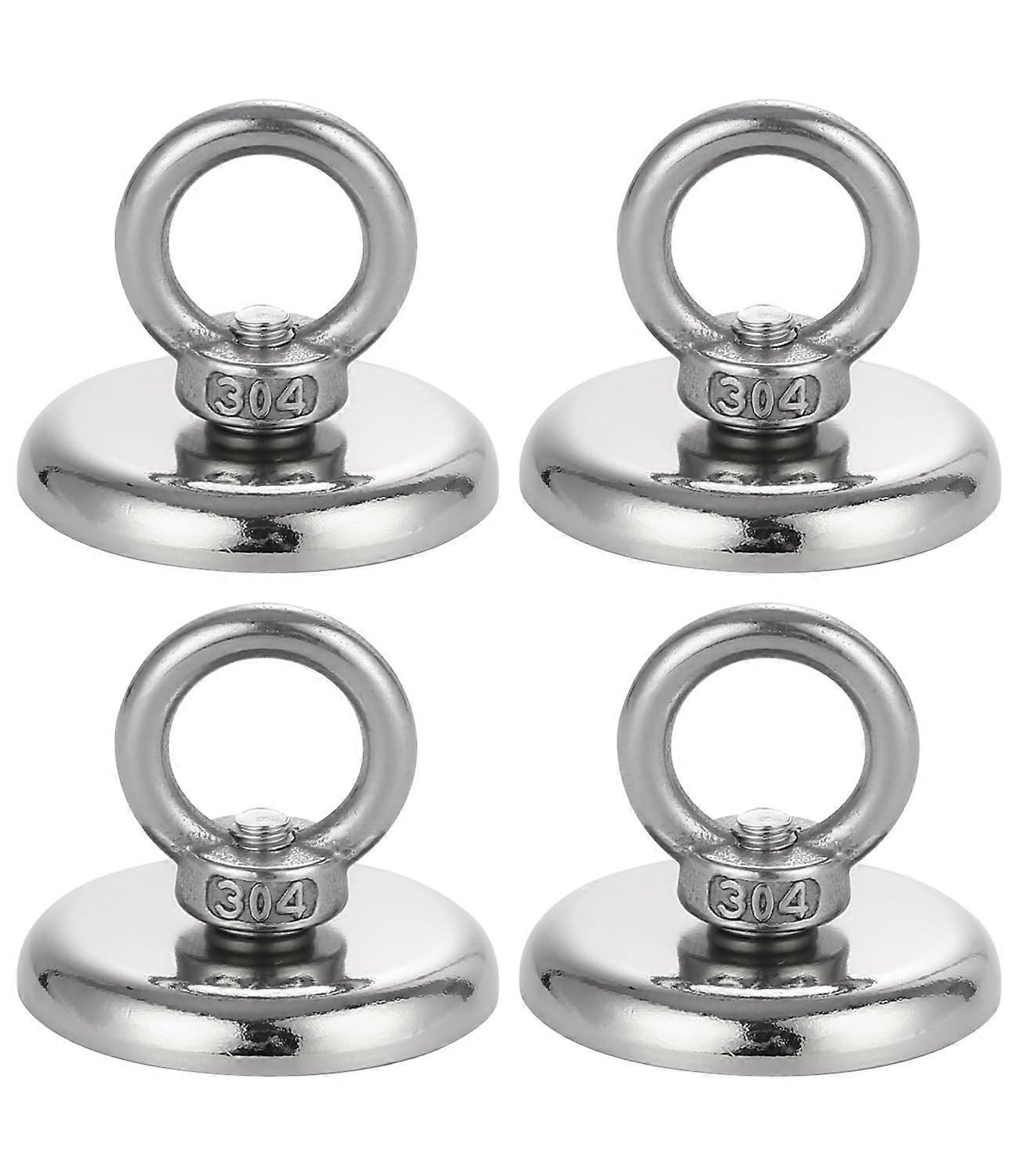 good 4pcs Powerful Magnet,50KG Neodymium Magnet Super Diameter 42mm ...