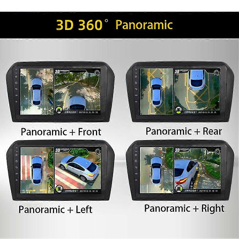 360 Car Camera Panoramic Surround View 1080P AHD Right+Left+Front+Rear ...