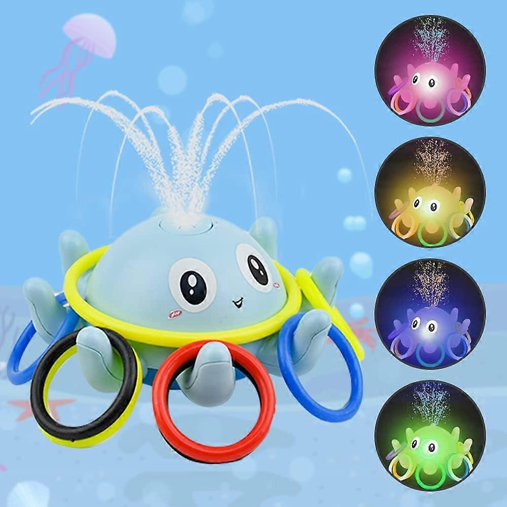Octopus Induction Water Spray Baby Bath Toy, Outdoor Pool Fountain ...