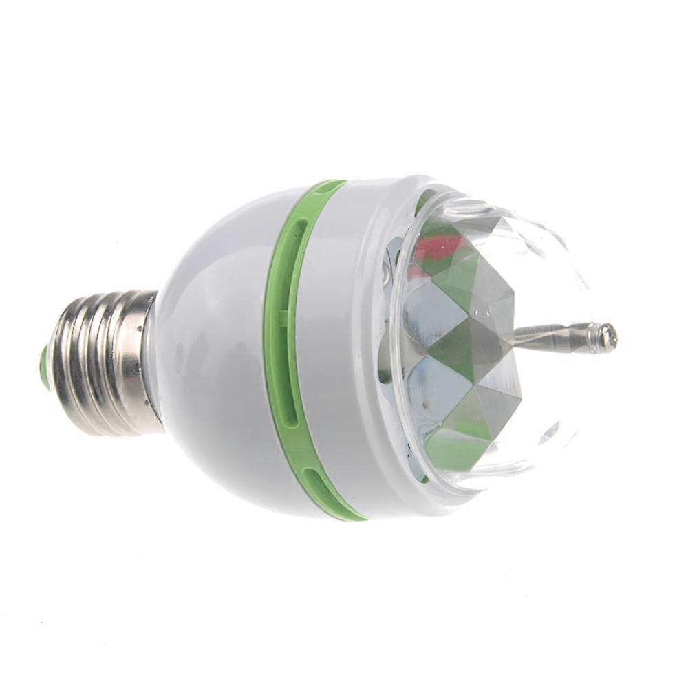 E27 3W AC85-260V 3-LED Full Color Rotating RGB LED Spot Lamp Light Bulb ...