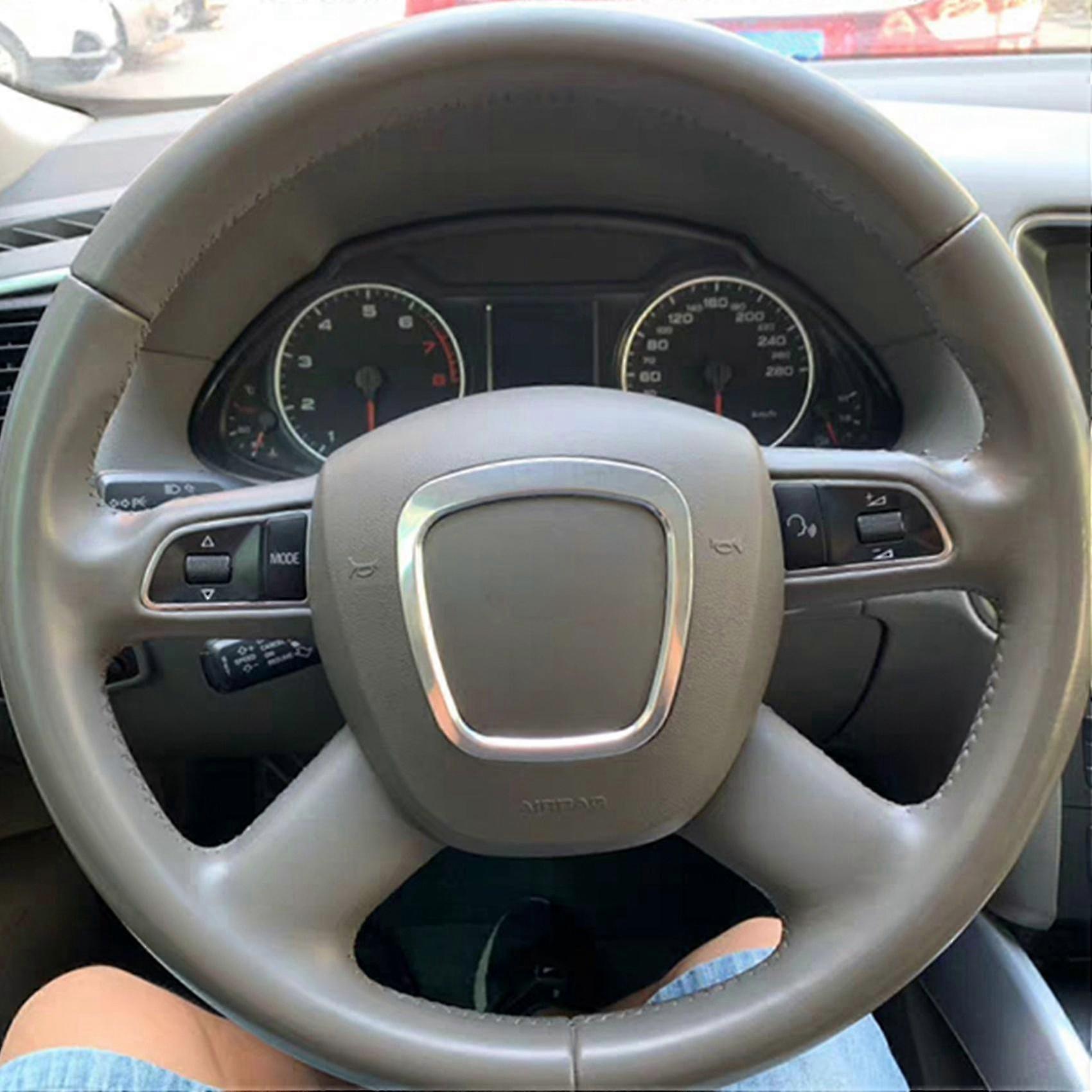 Car Chrome Steering Wheel Trim Cover Emblem Frame Sequin Centering ...