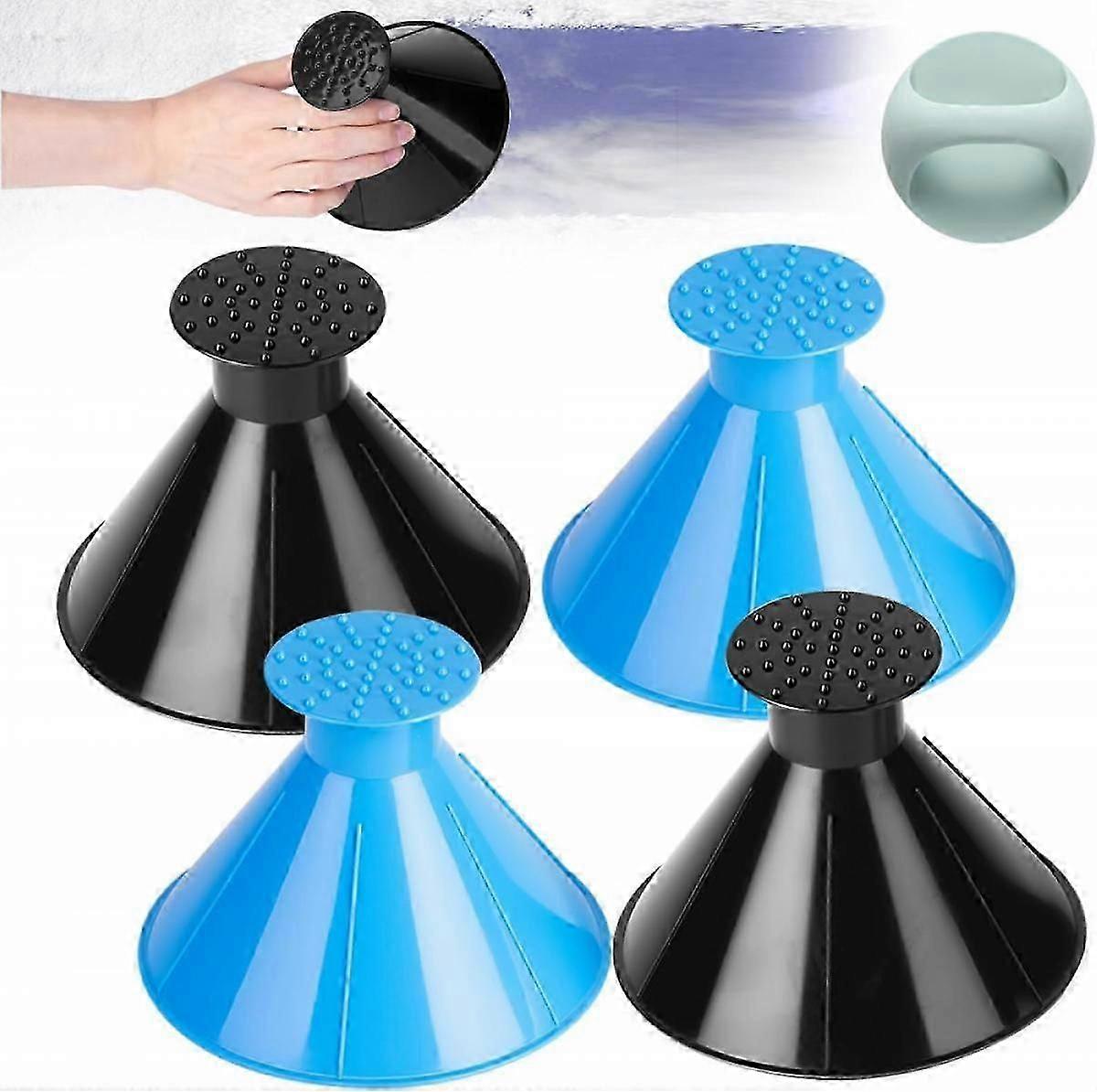Ice Scrapers for Car Windshield, 4 Pack Magical Car Ice Scraper,Snow ...