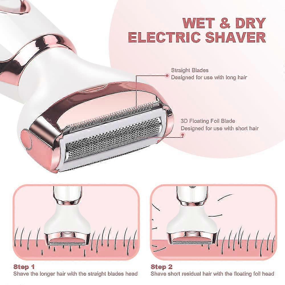 4 In 1 Electric Ladies Shaver Usb Rechargeable Waterproof Ladies Shaver ...