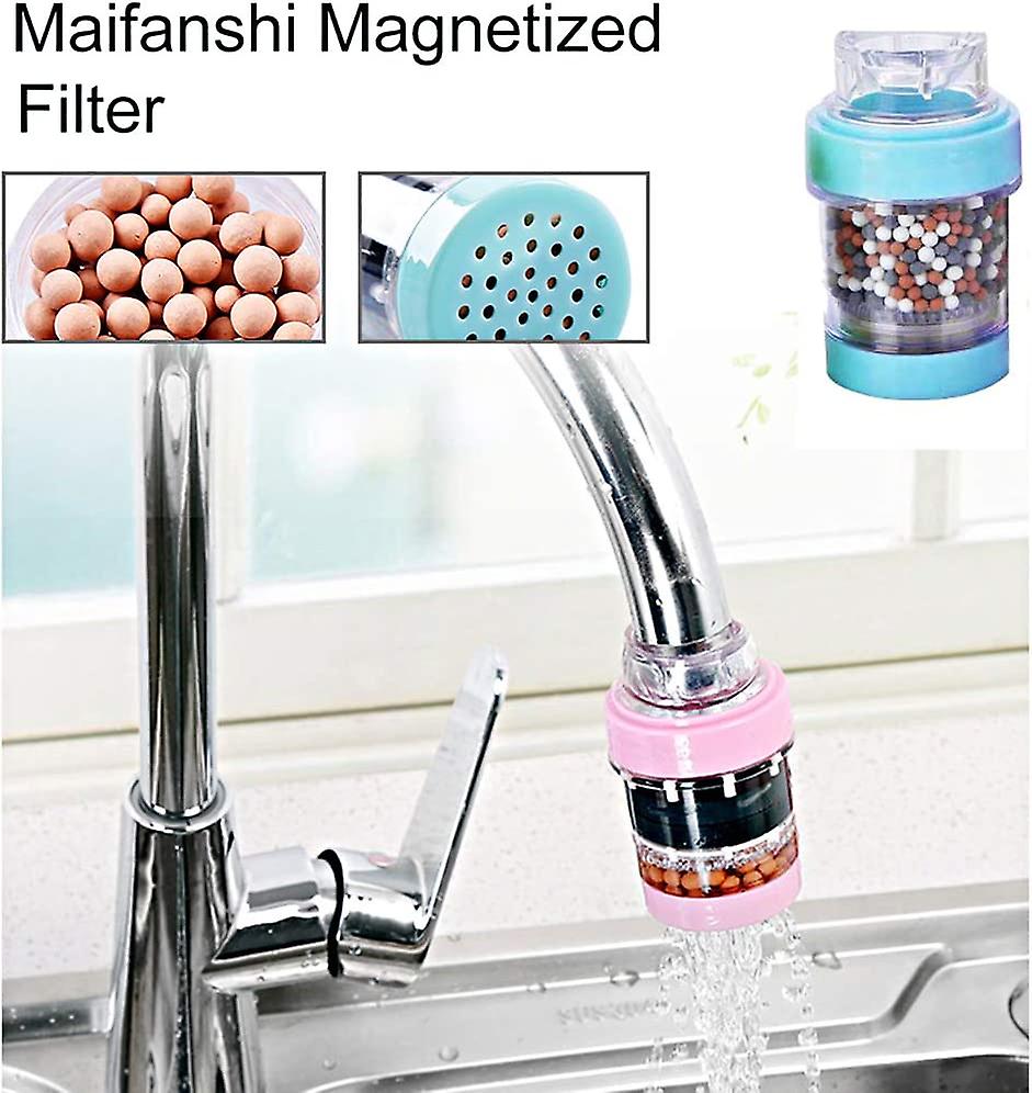 Fong 6pcs Mini Faucet Water Filter Charcoal Activated Carbon Water ...