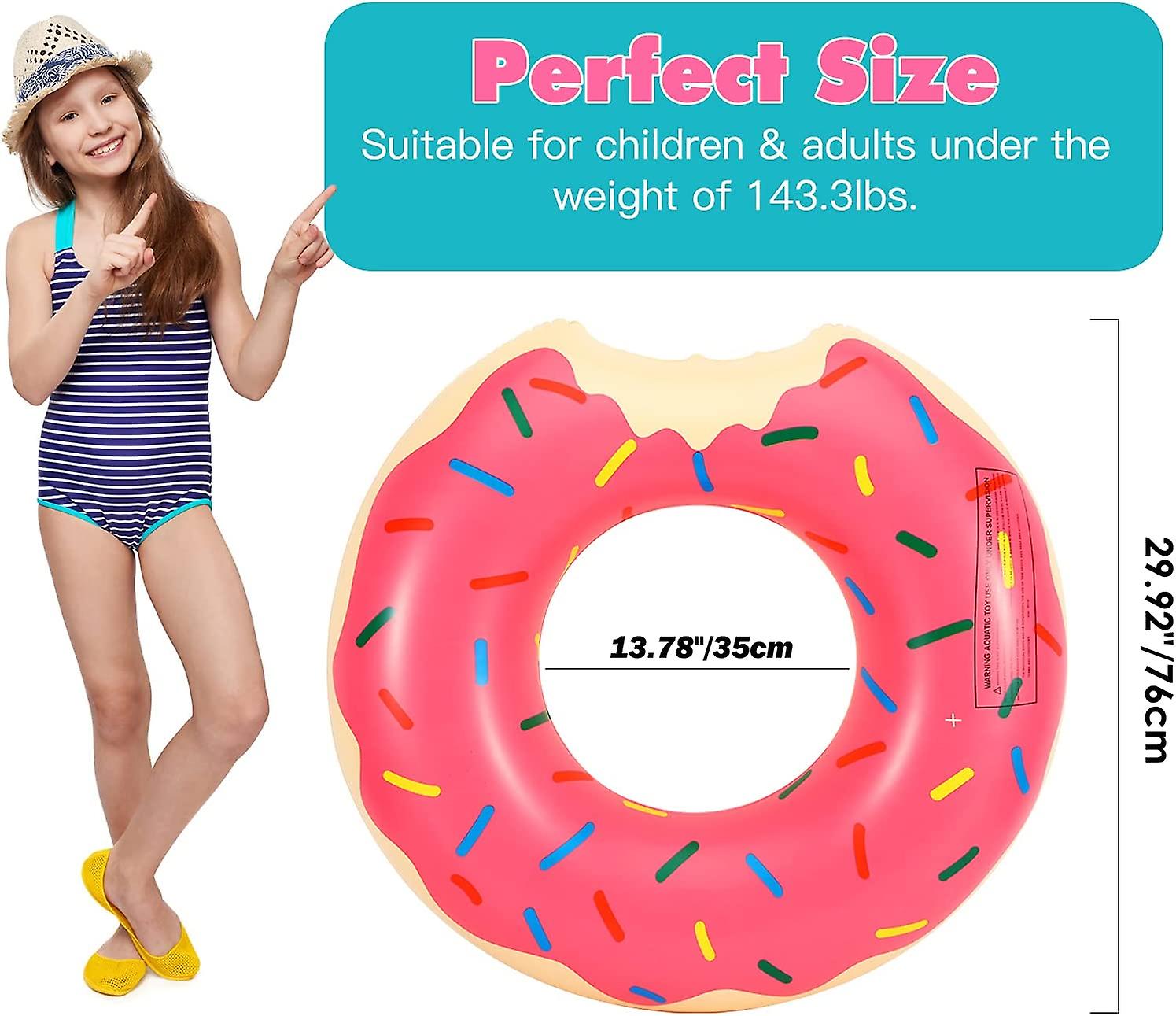 Inflatable Swim Rings, [2 Pack] Funny Beach Floaties Swim Party Toys ...