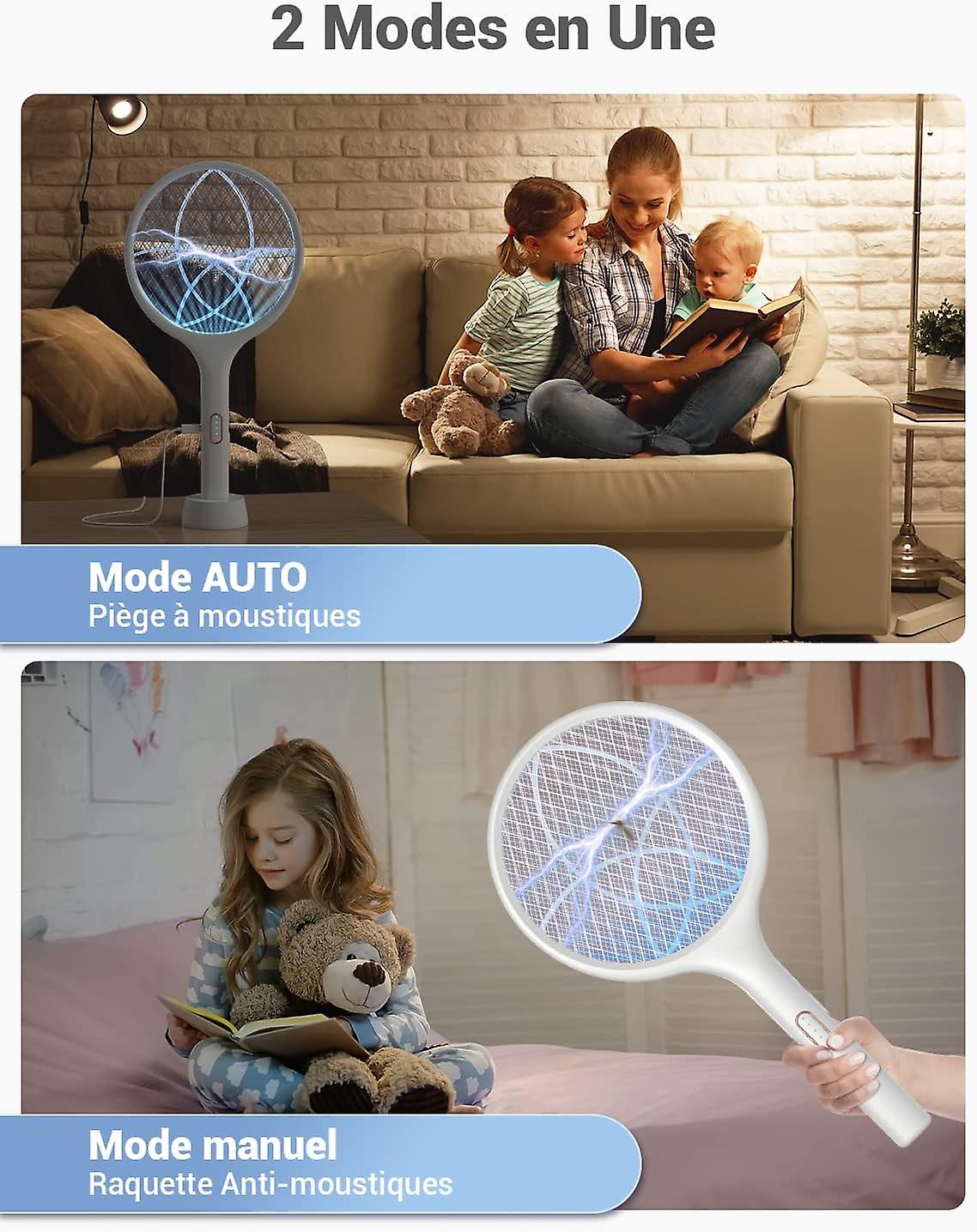 Electric Insect Racket, 4000V 1500mAh Rechargeable Electric Mosquito ...