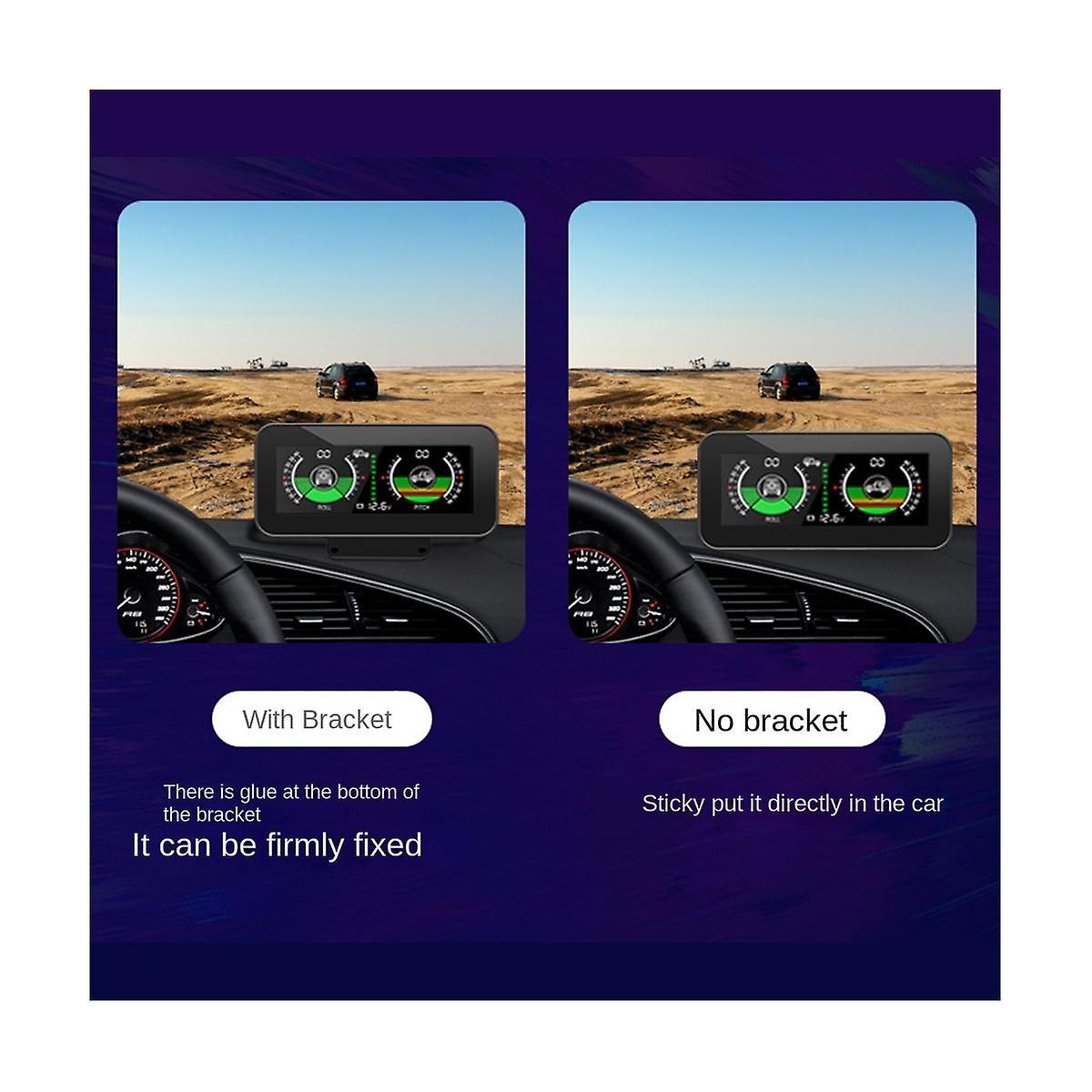 M50 Off Road GPS Smart Inclinometer Car Digital Display Tilt Pitch ...