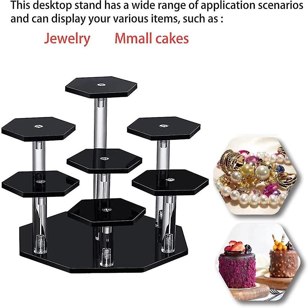 Acrylic Risers Display Stand,7tier Perfume Organizer And Cupcake Stand ...