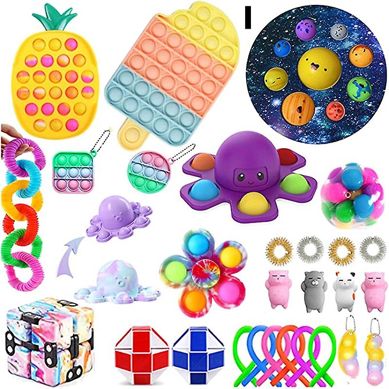 Fidget Toy Set Sensory Big Size New Toys Pack Press Type Early Learning ...