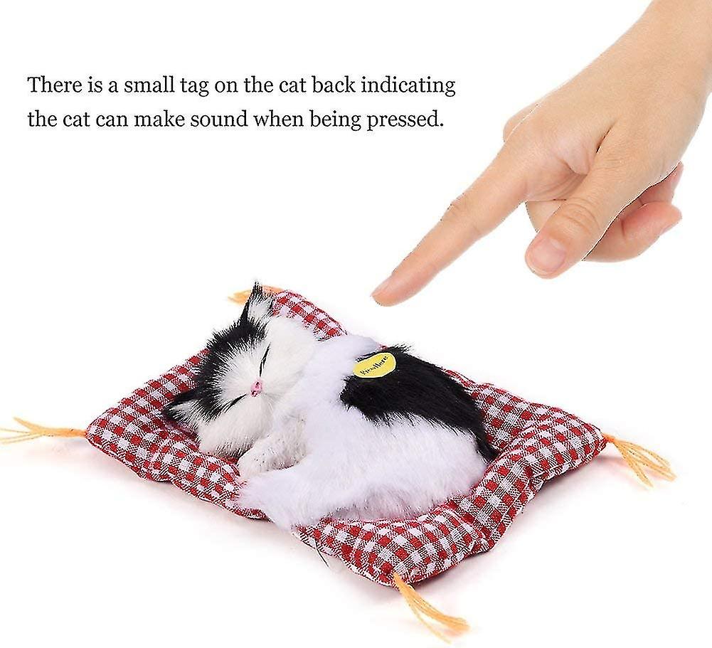 2024,Cute Sleeping Cat with Upholstered Bed and Simulated Sound, Most ...
