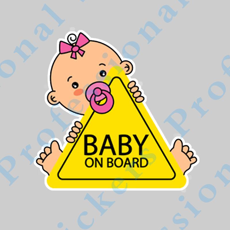 Baby Decals Logo And Girl Car Stickers, Baby Decals, Detachable Car ...
