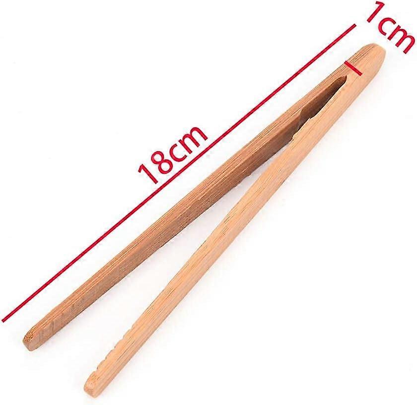 12 pieces bamboo toasting tongs bamboo kitchen tongs sugar kitchen ...