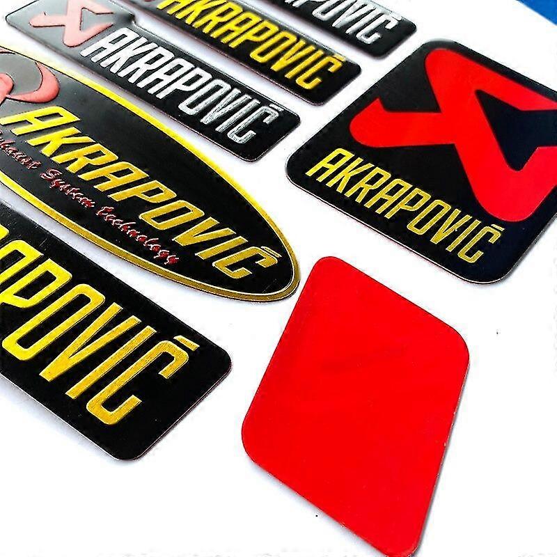 Motorcycle Exhaust Pipes Decal Sticker Aluminium 3d Heat-resistant ...