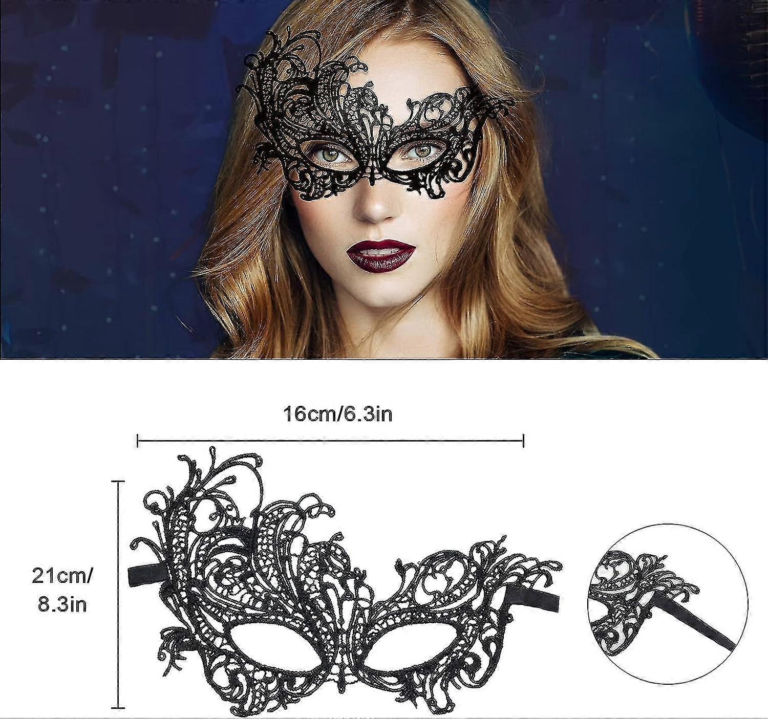 Lace Masquerade Ball Masks For Couples, Sexy Eyemask Venetian Party ...