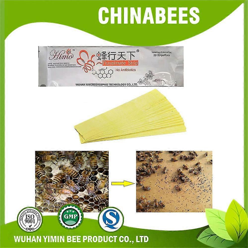 Varroa Strips Fluvalinate Bee Mite Killer Treatment Tool Biodling ...