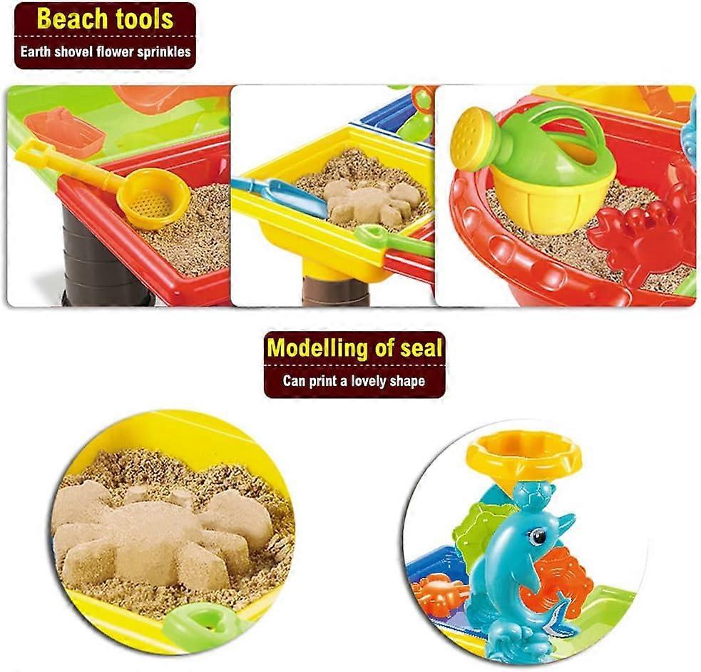 Kids Sand and Water Table, Sand Table Toys 3 in 1 Activity Table Play ...