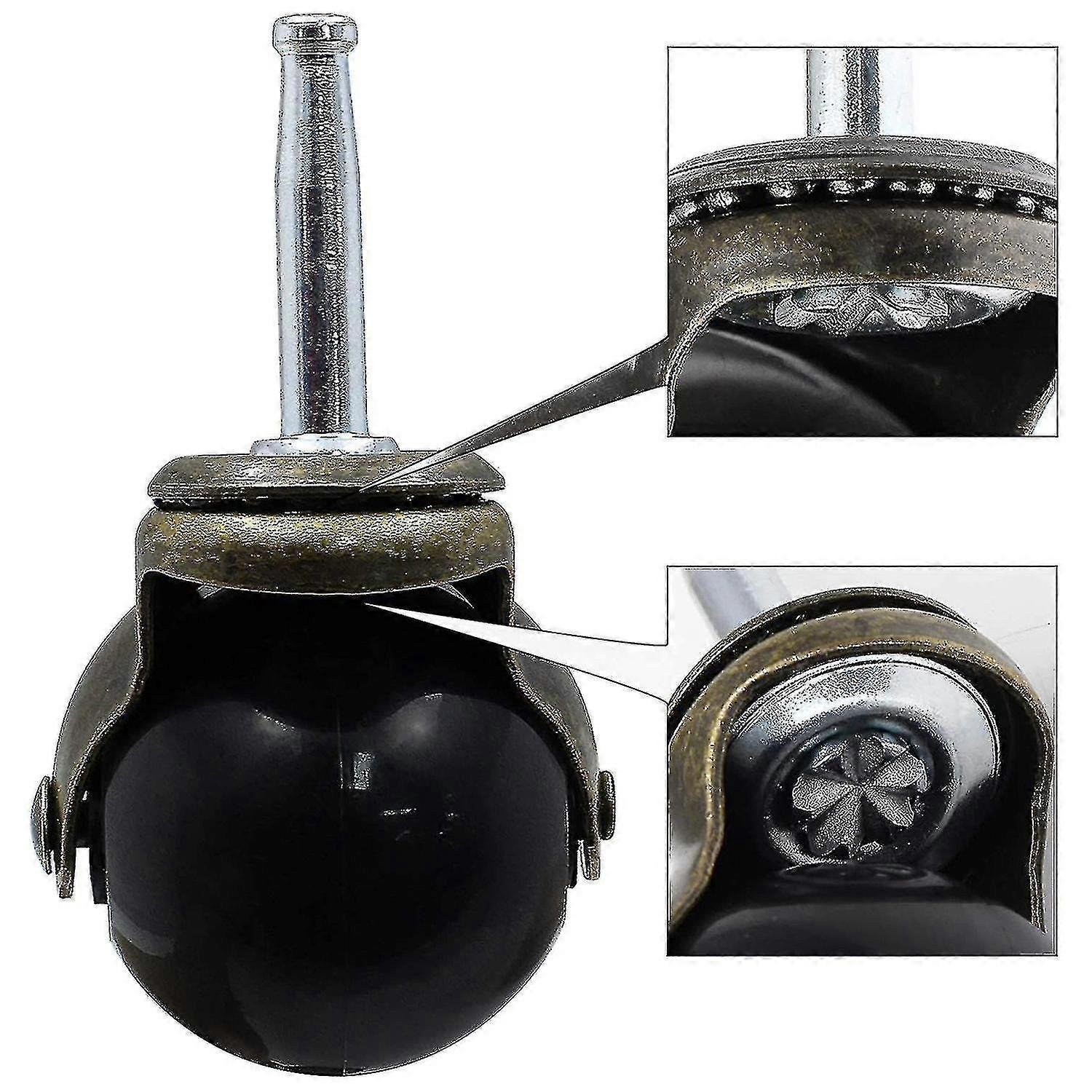 1.5inch Ball Casters Wheels Compatible With Furniture Casters Set Of 4 ...