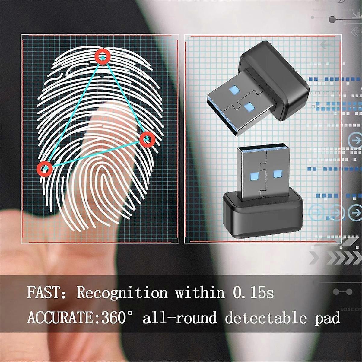 USB Fingerprint Key Reader FIDO U2F Speedy Matching Security Key ...