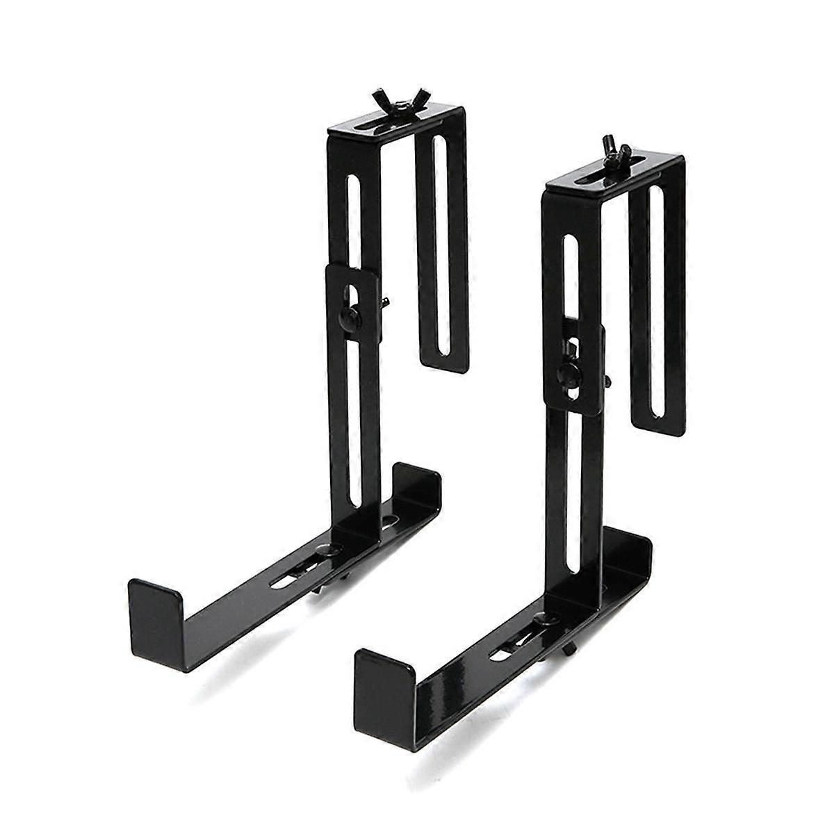 2 Pcs Balcony Railing Hanging Flower Pot Hook Planter Hanger Adjustable ...