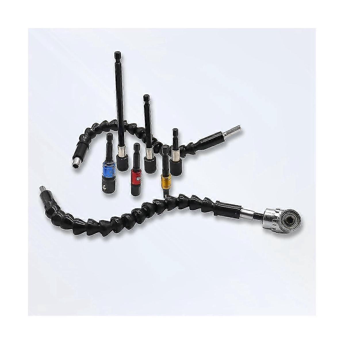 Flexible Drill Bit Extension Set 8pcs, Hex 105right Angle Drill Bit ...