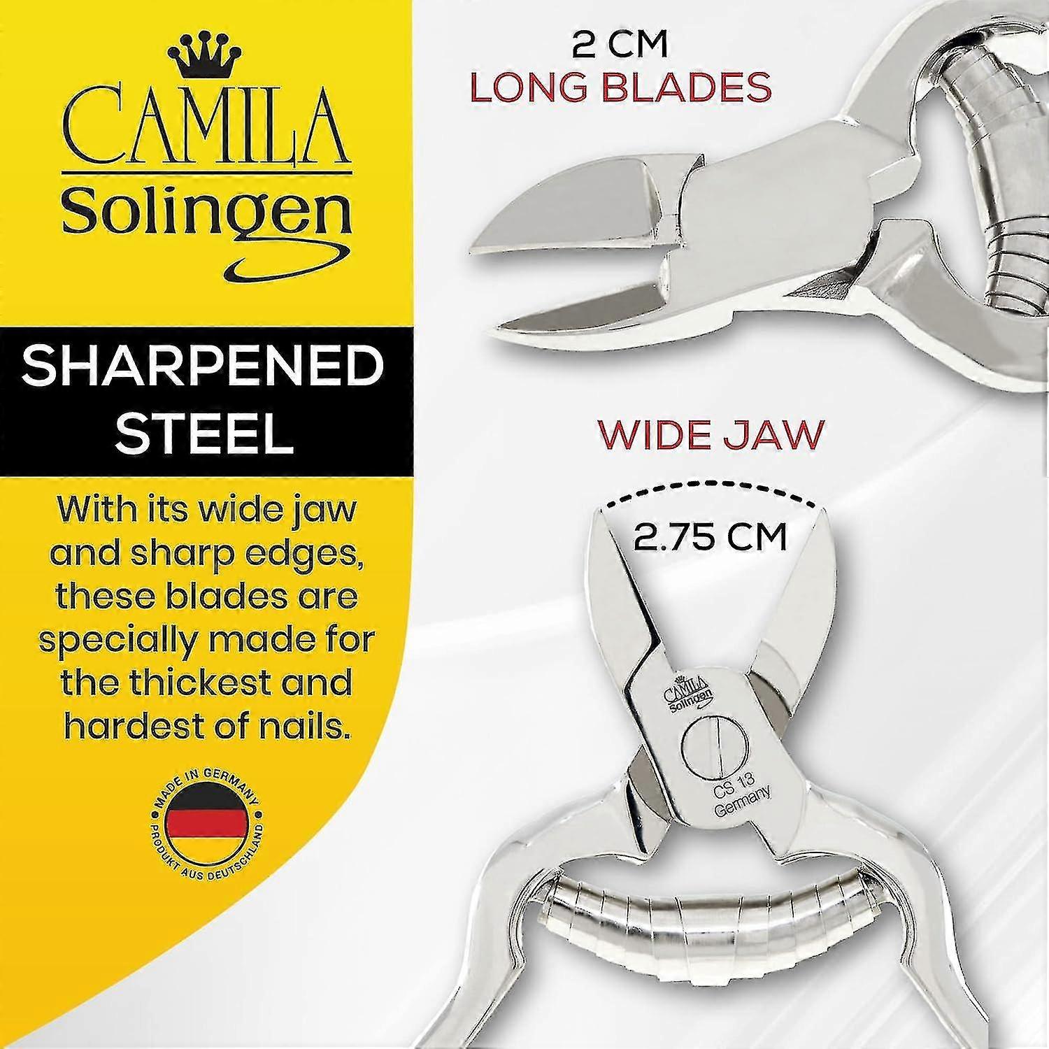 Camila Solingen Cs13 Large Heavy Duty Toe Nail Clipper For Thick ...