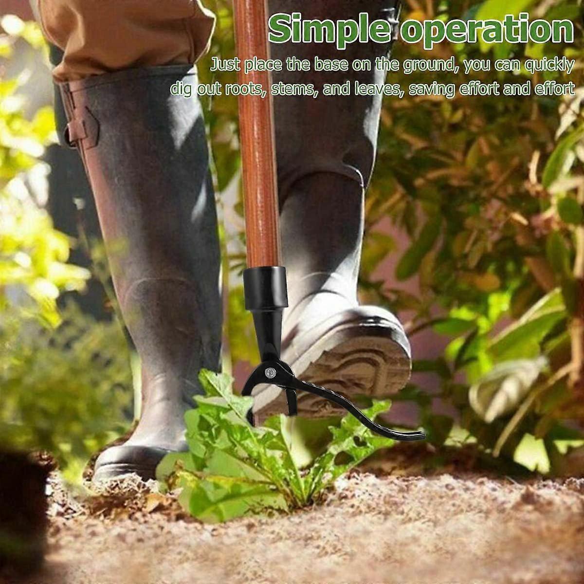 Manual Weeder Tool Weed Puller Head Standing Weeder with 4 Heavy Duty ...