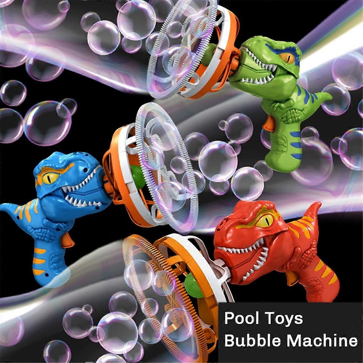Fan Dinosaur Bubble Machine in Bubble Handheld Electric Dinosaur Bubble ...